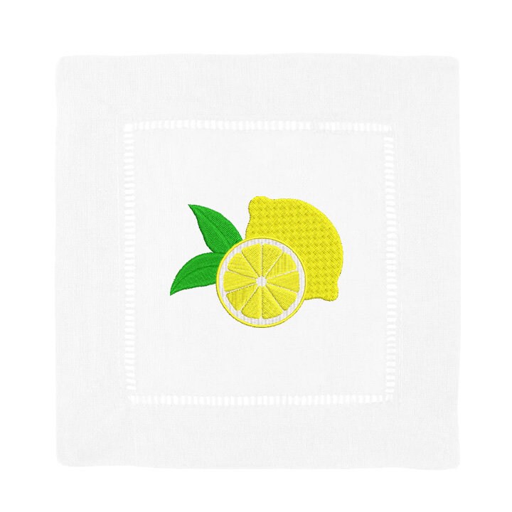 Lemon Fruit Embroidery Design, Lemon Fruit Botanical Embroidery Design ...
