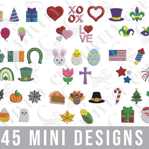 Mini Embroidery Designs - Etsy