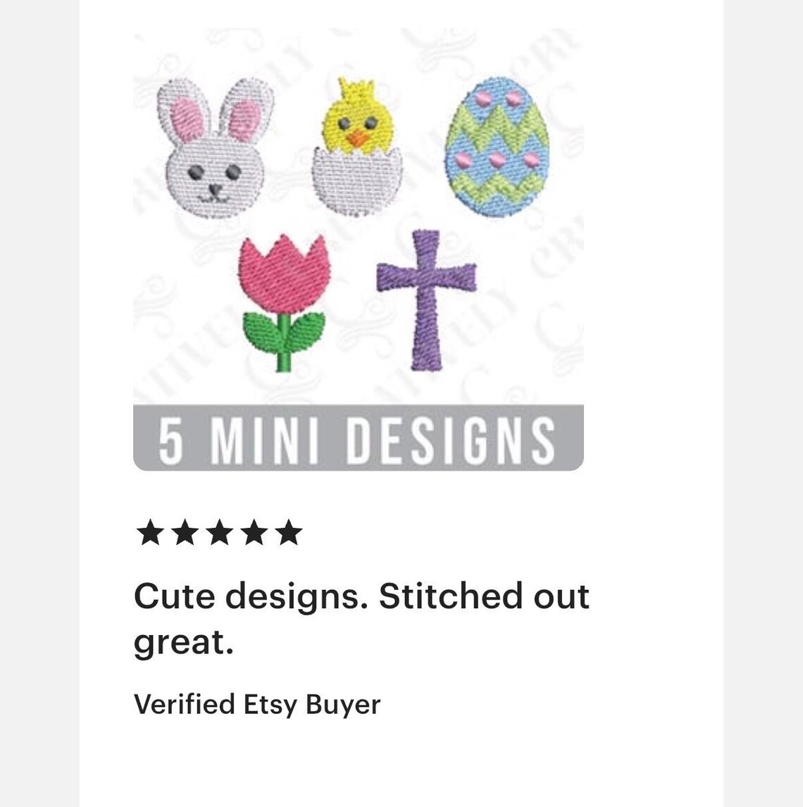 Easter Mini Machine Embroidery Design Bundle, Easter Mini Designs, 5 ...