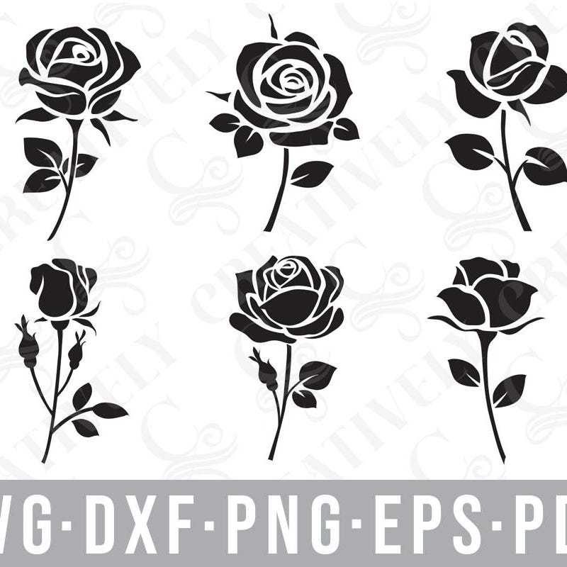 Rose Svg - Etsy