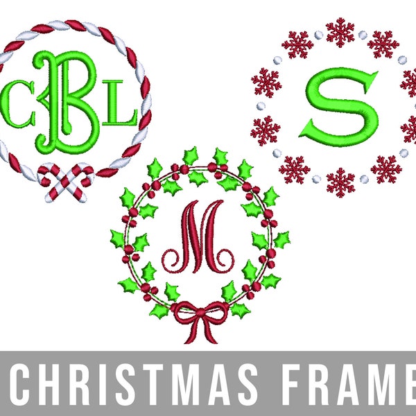 Embroidery Monogram Frames - Etsy