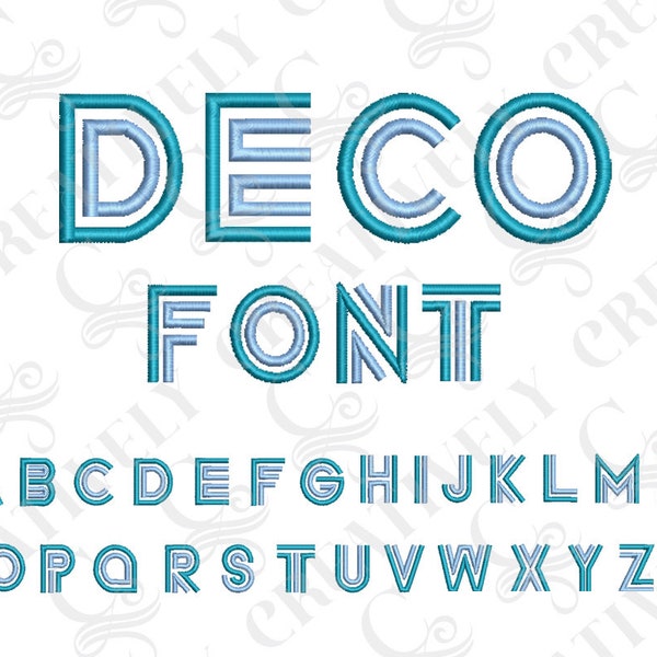 Deco Font - Etsy