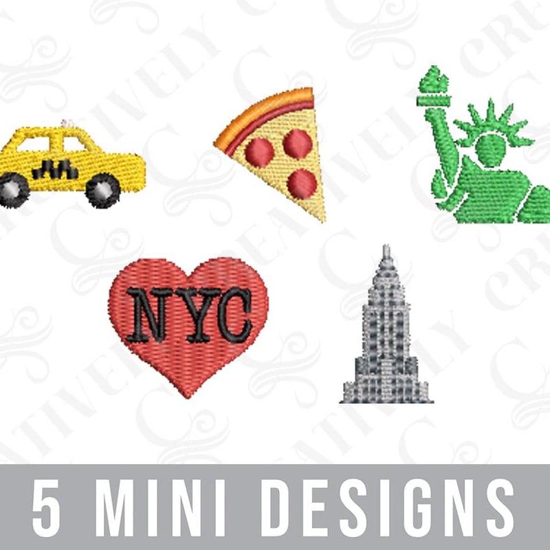 Nyc Embroidery Icons - Etsy