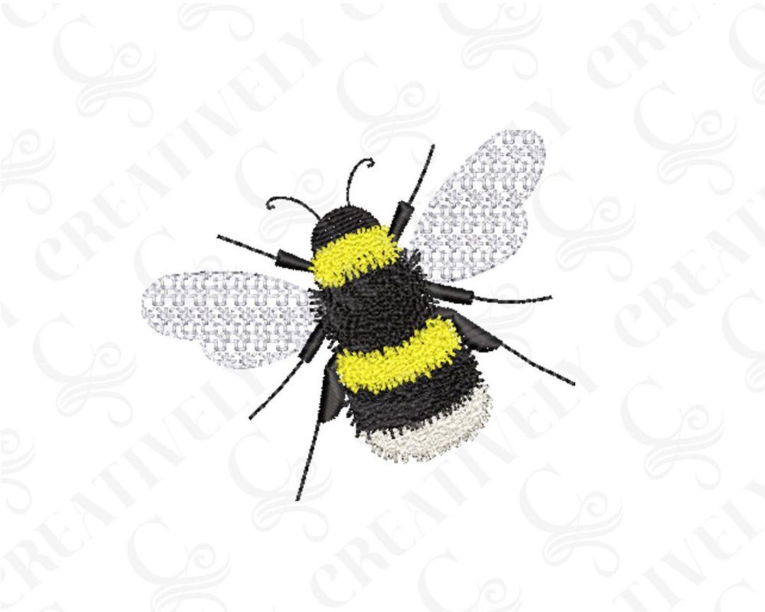 Bee Embroidery Design, Bumble Bee Design, Honeybee Design, Honey Bee, 3 ...