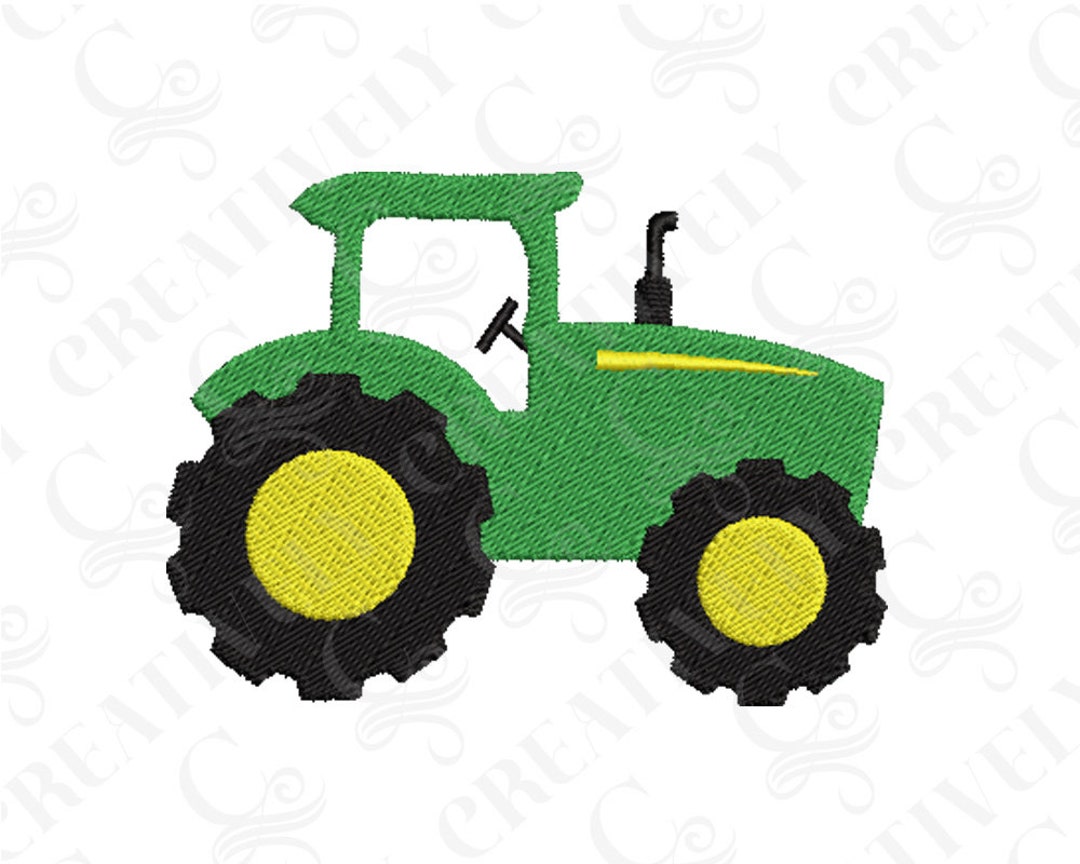 Tractor Farm Embroidery File Download, 4 Sizes, Machine Embroidery ...