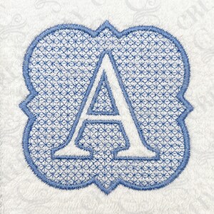 Embossed Alphabet Machine Embroidery Monogram Set, 3 Sizes, Monogram ...