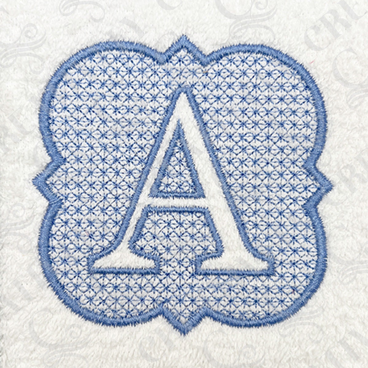 Embossed Alphabet Machine Embroidery Monogram Set, 3 Sizes, Monogram ...
