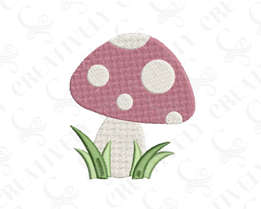 Mushroom Botanical Cottagecore Embroidery File Download, 6 Sizes ...