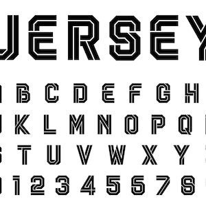 Sports Jersey Alphabet SVG PNG DXF Eps Pdf Files, Sports Lettering ...