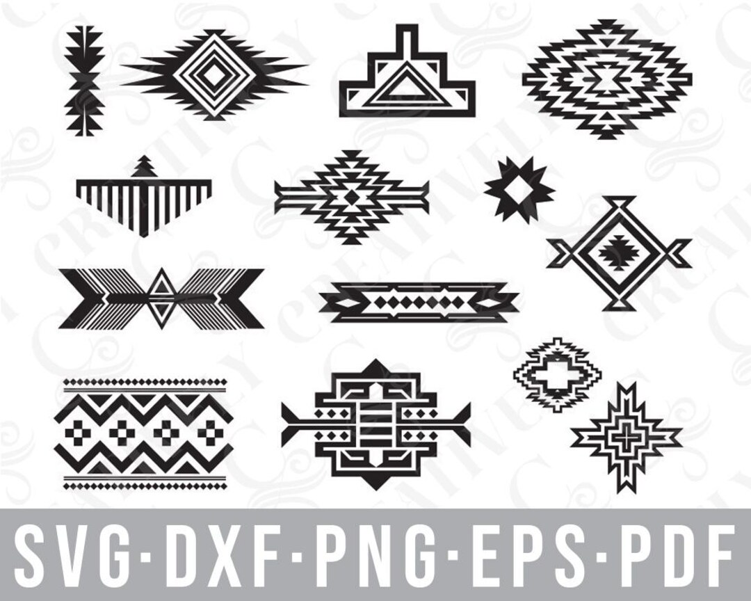 Native American Navajo SVG Bundle PNG DXF Eps Pdf Files, Native ...