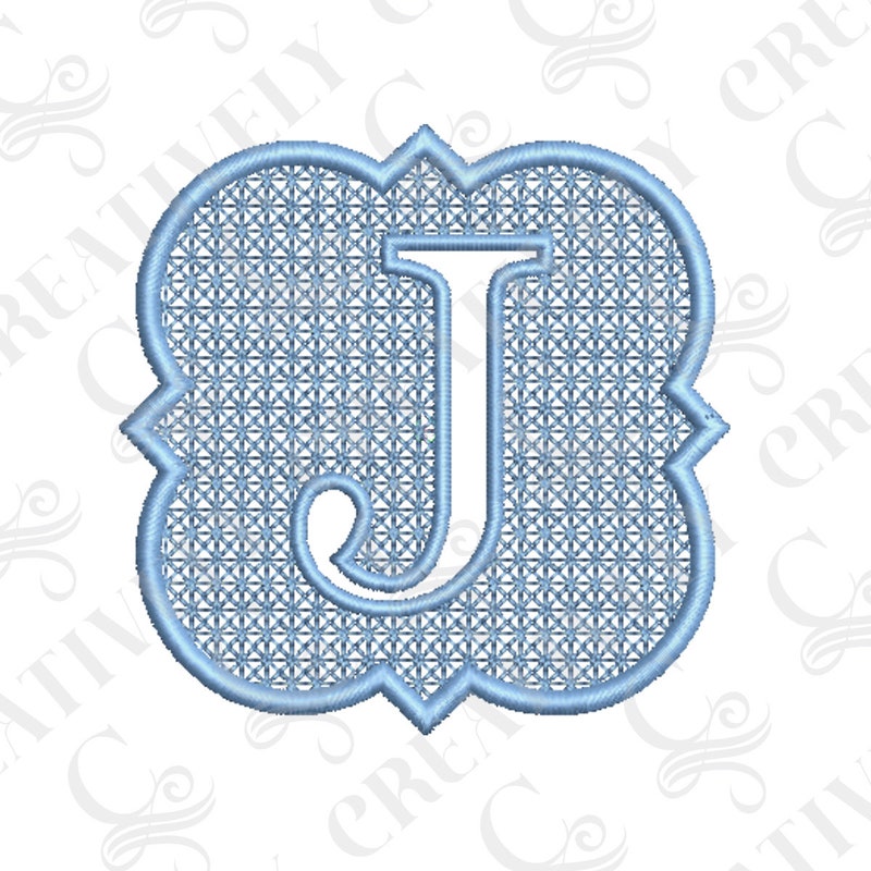 Letter J Embroidery - Etsy