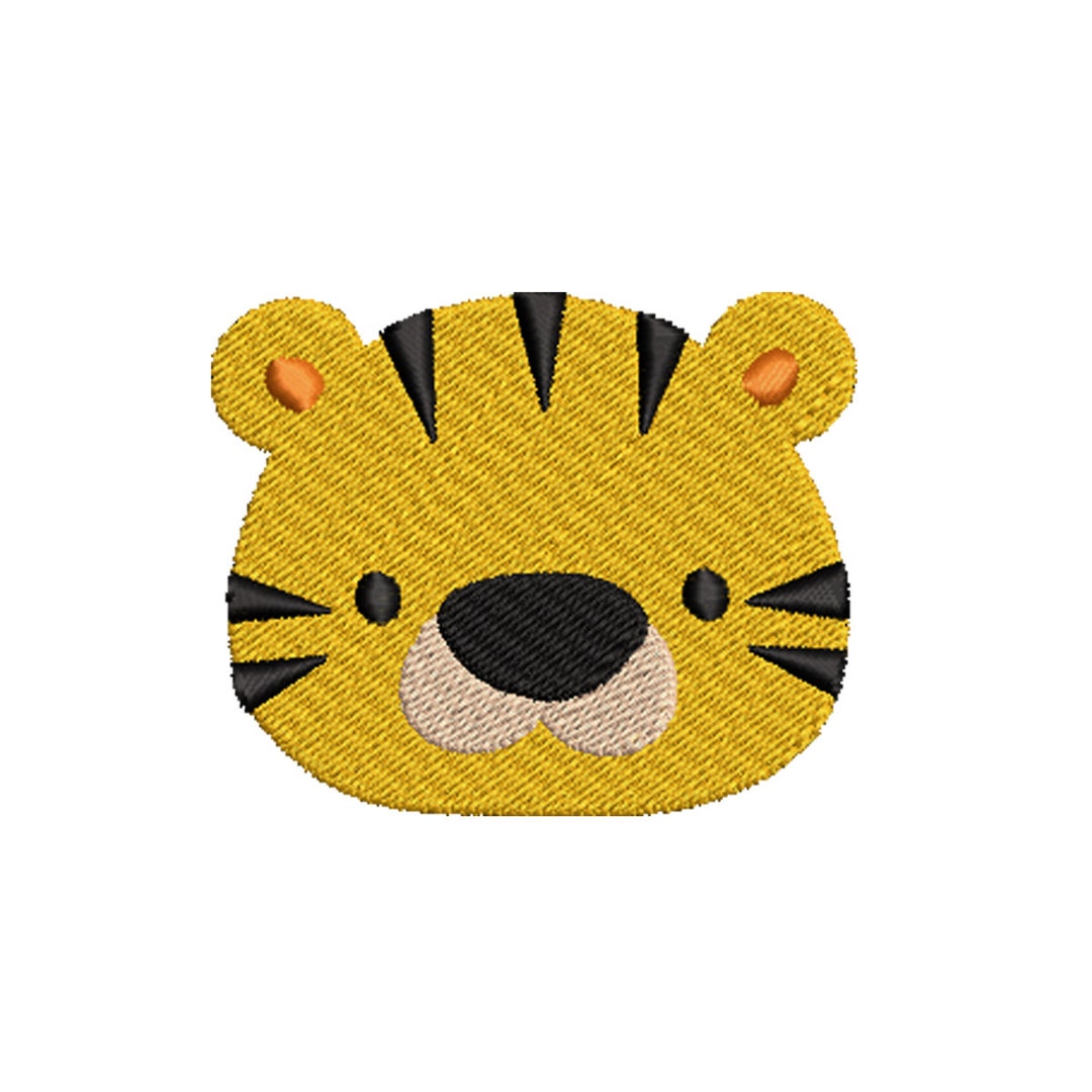 Tiger Embroidery File Download, 3 Sizes, Baby Gift, Nursery Decor, Cute ...