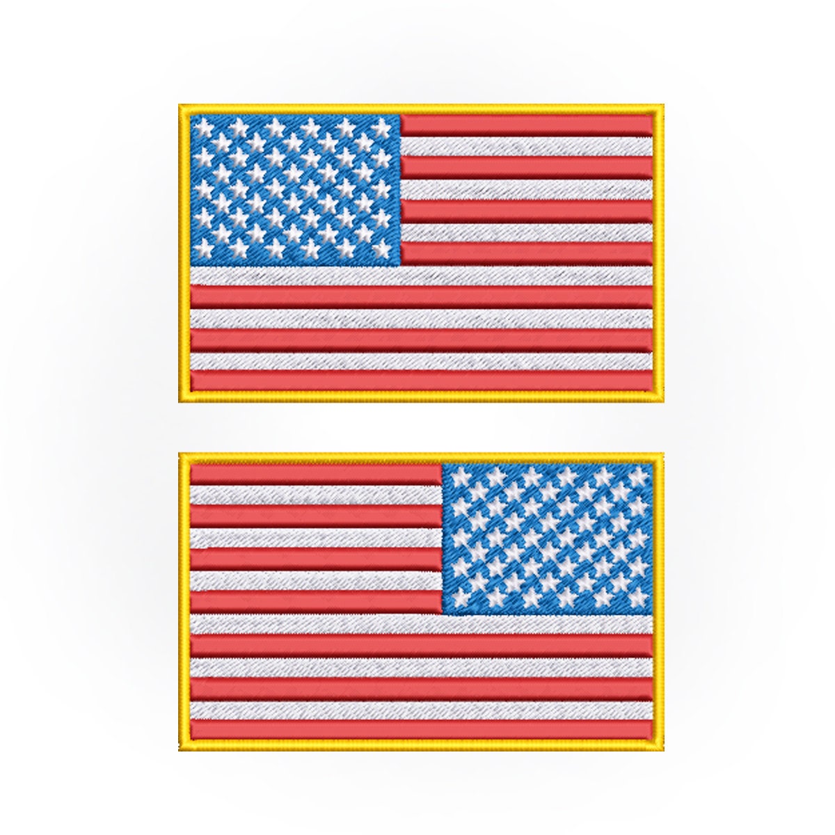 American Flag Embroidery File Download, American Flag Reversed, 3 Sizes ...