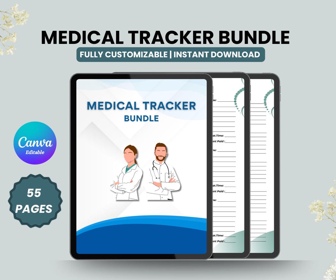Medical Tracker Bundle | Health Planner, Symptom & Appointment ...
