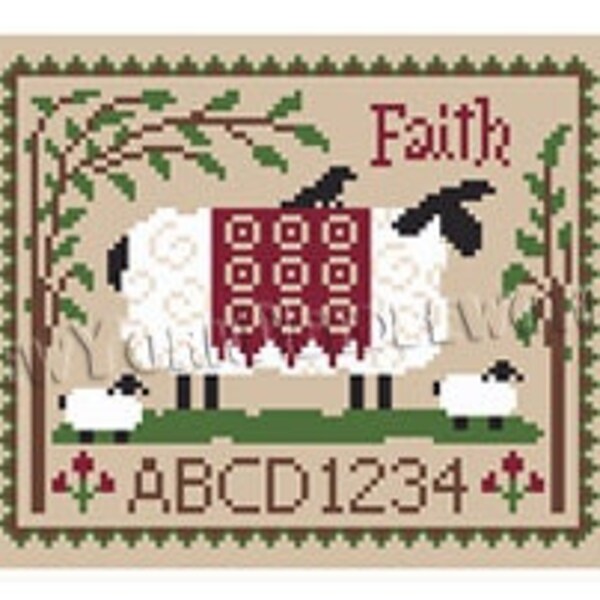Cross Stitch Sheep - Etsy