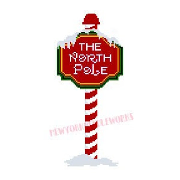 North Pole Cross Stitch - Etsy