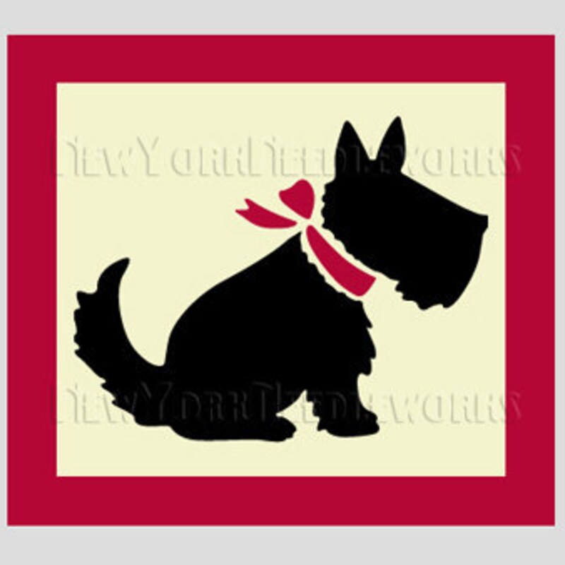 Scottie Dog Silhouette - Etsy