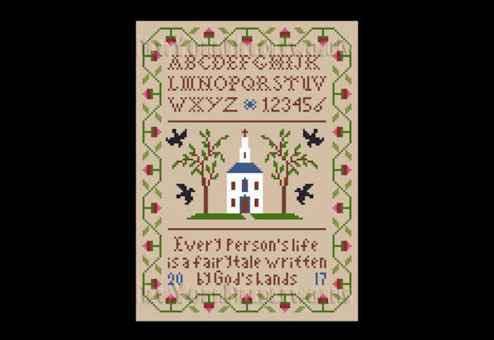 Primitive Sampler Cross Stitch Sampler Cross Stitch | Etsy