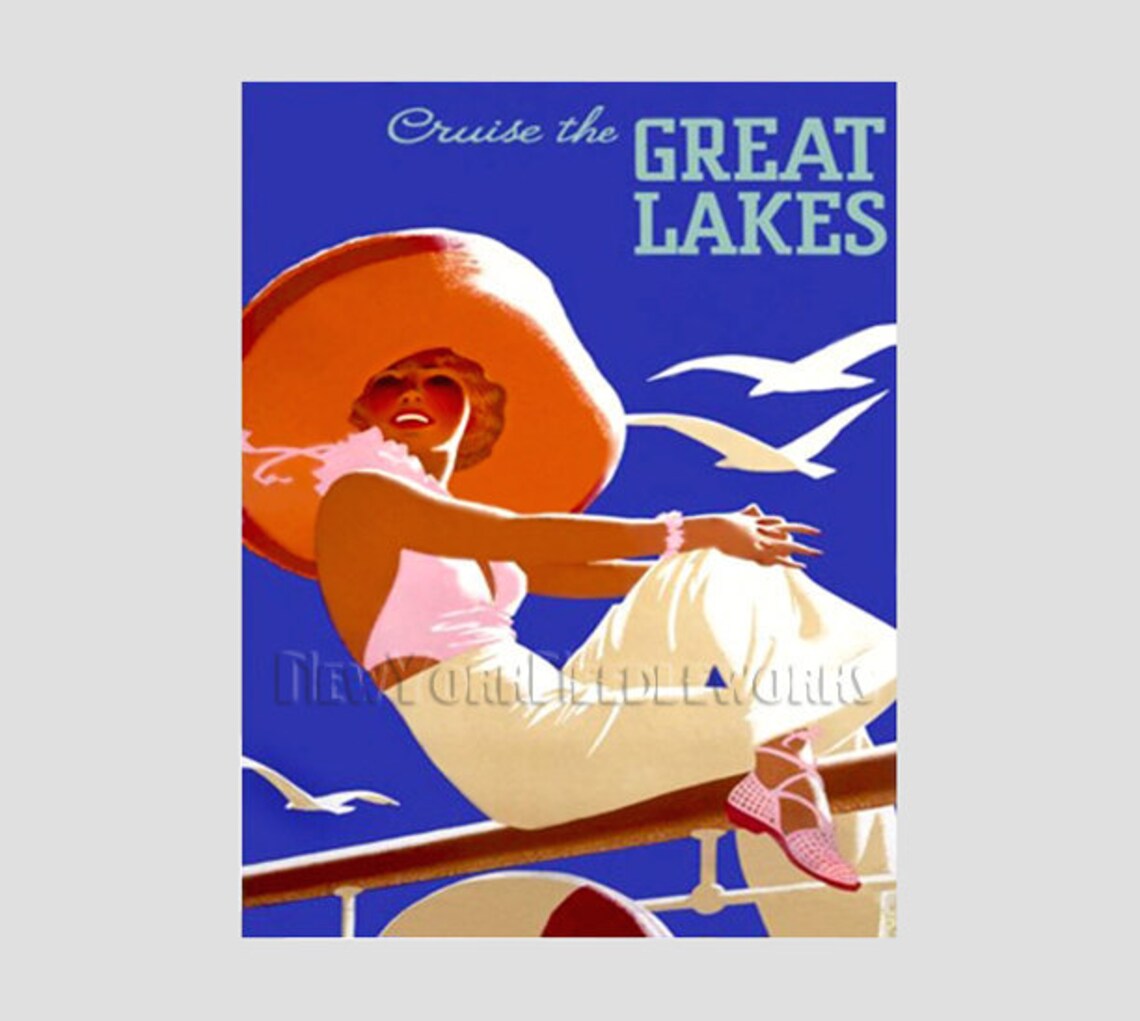 Great Lakes Pattern Cross Stitch Pattern Counted Cross - Etsy