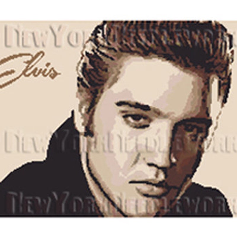 Elvis Cross Stitch - Etsy