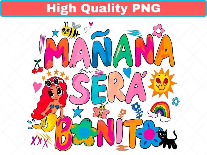 Mañana Será Bonito PNG: Karol G Album Art (digital Download - Etsy
