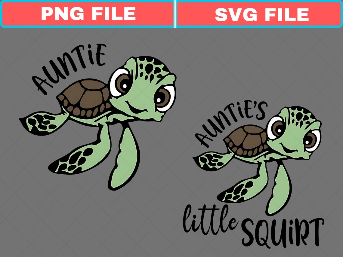 Matching Auntie & Baby Niece SVG PNG: Auntie's Little Squirt (digital ...