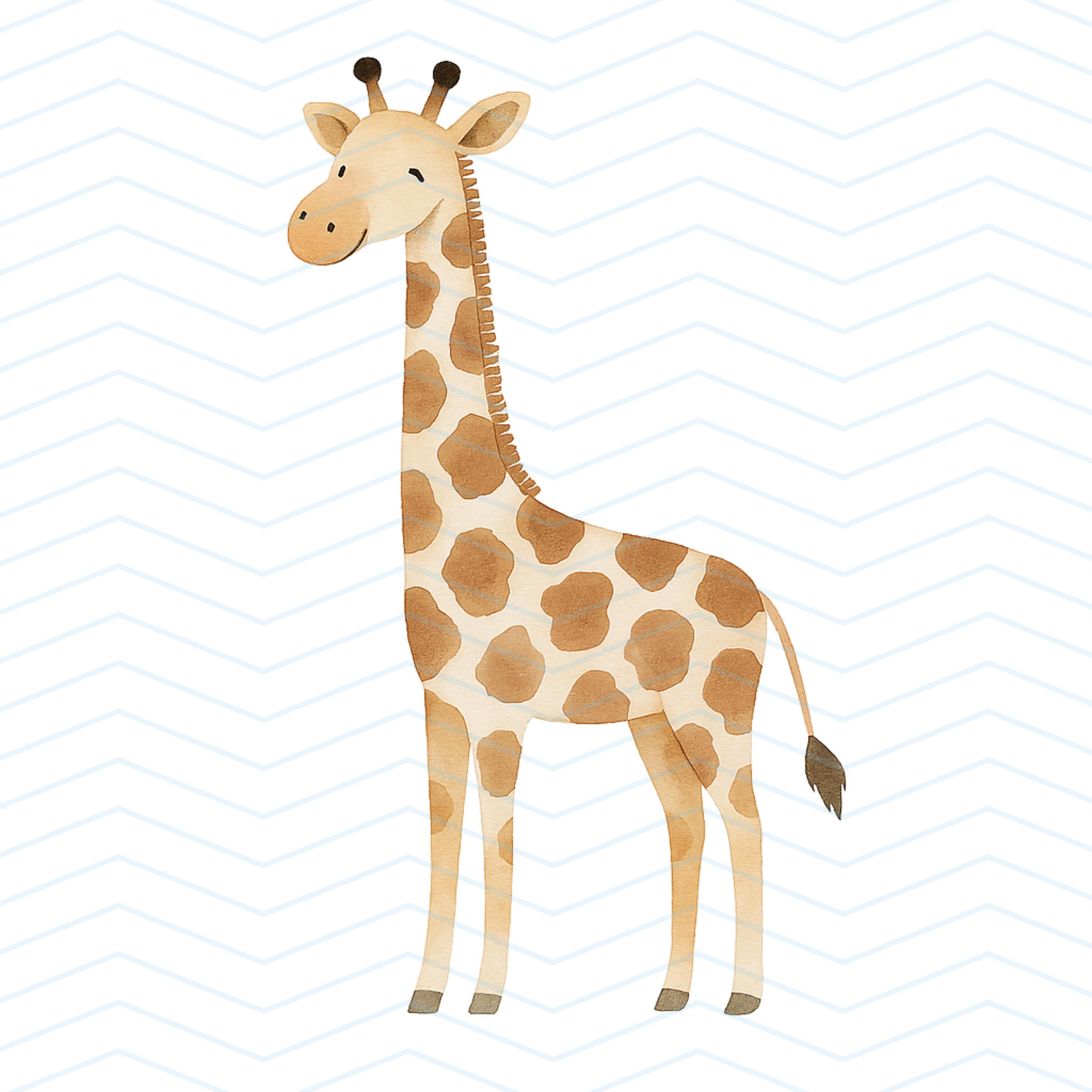 9 Safari Animals Clipart JPG, Lion, Giraffe, Nursery Art, Jungle ...