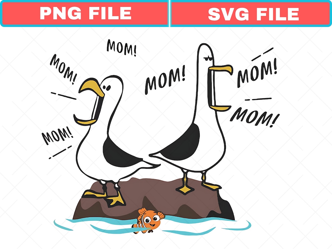 Finding Nemo Seagull Mom SVG, Disney Png (digital Download) - Etsy