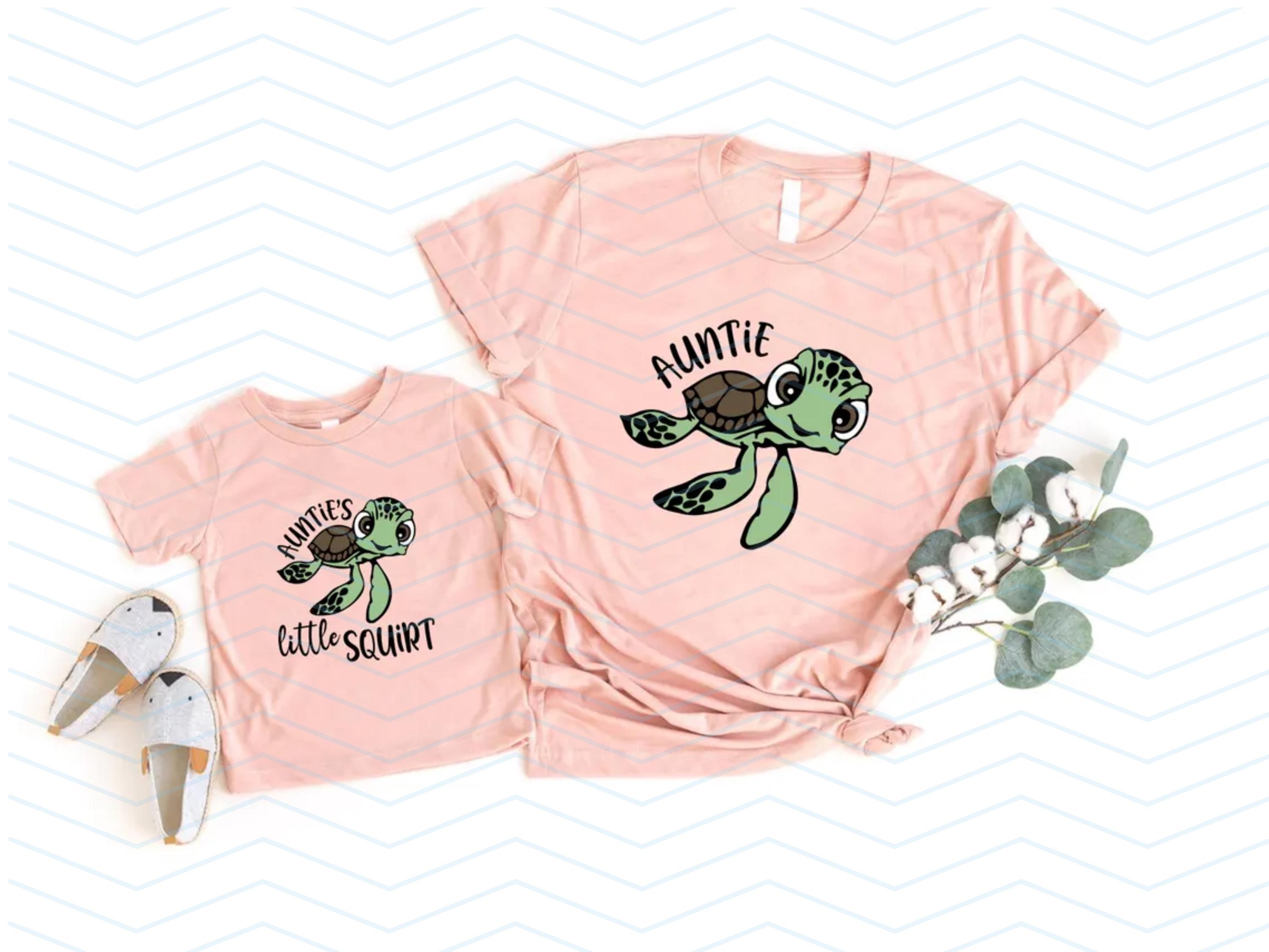 Matching Auntie & Baby Niece SVG PNG: Auntie's Little Squirt (digital ...