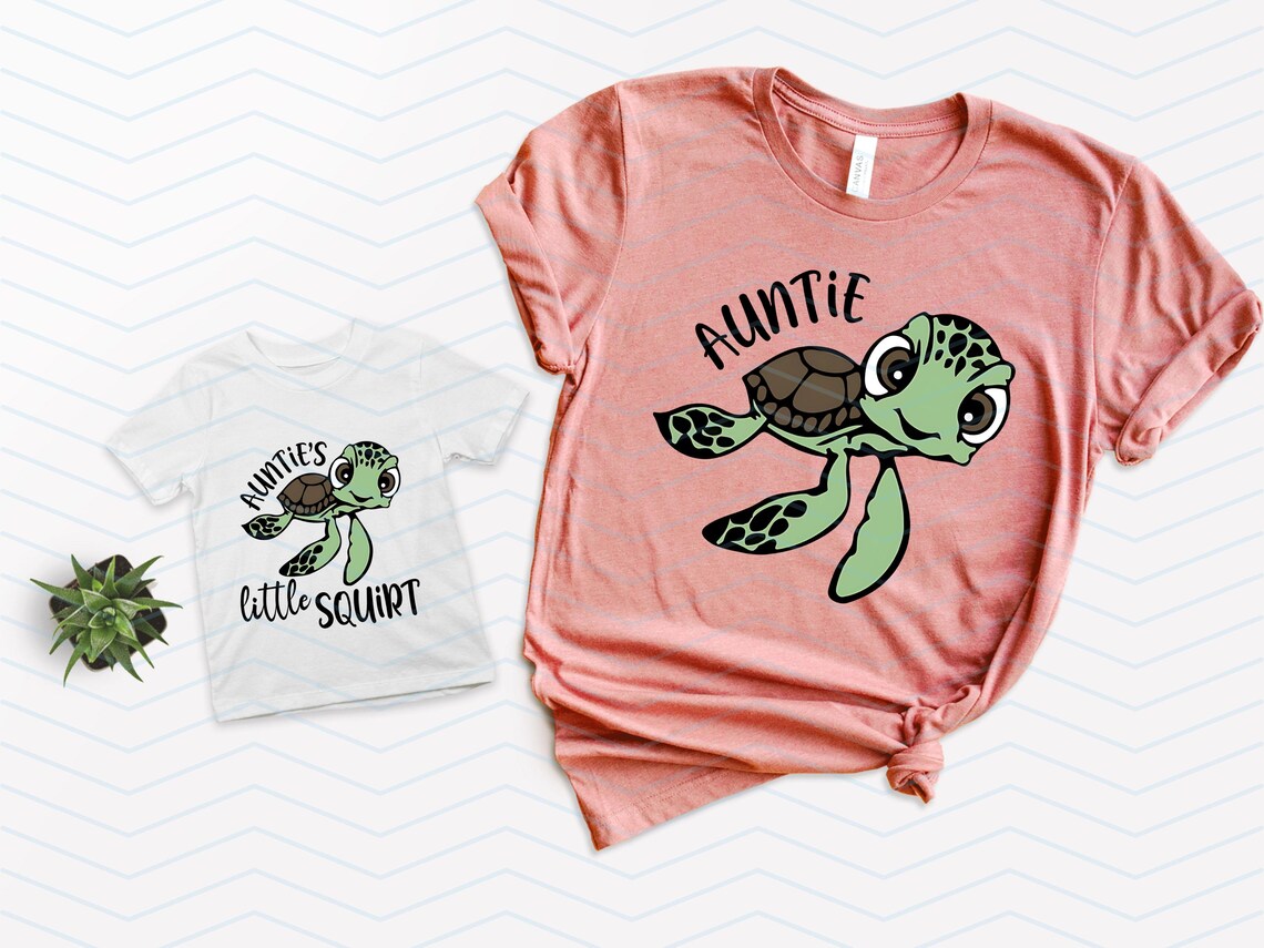 Matching Auntie & Baby Niece SVG PNG: Auntie's Little Squirt (digital ...