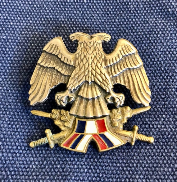 Vintage Yugoslav Army Beret Badge – 1997, Ground Forc… - Gem