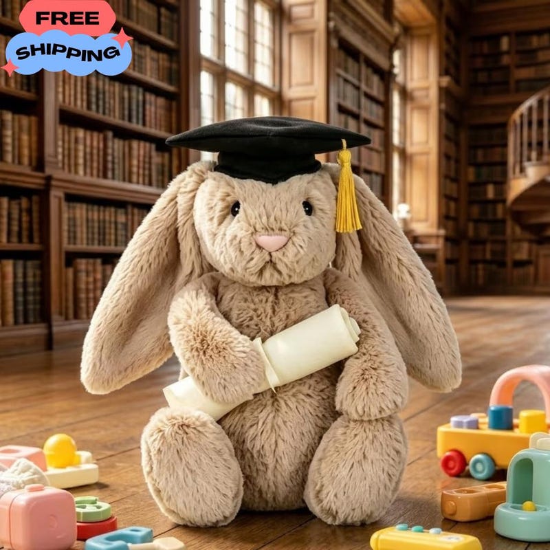 Graduation Jellycat Bunny - Etsy