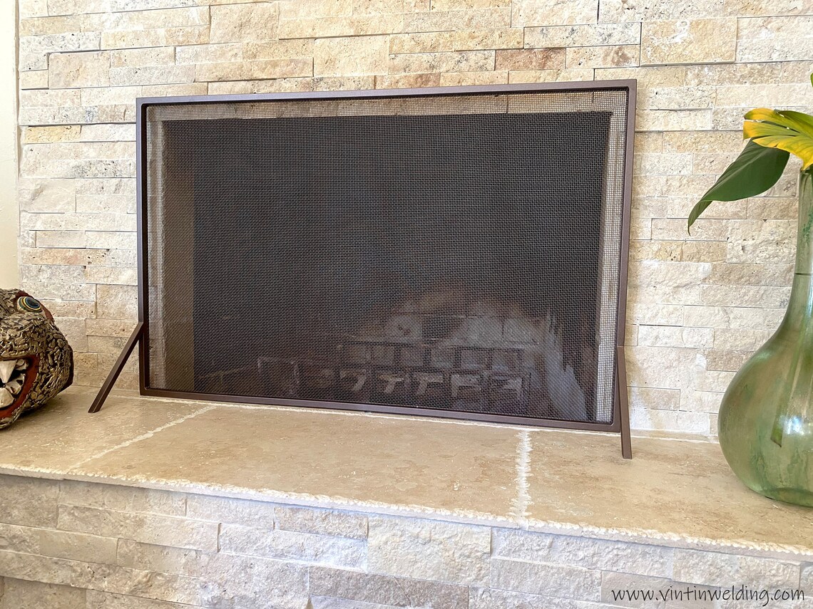 Simple Firescreen With Angled Legs Handmade to Fit Your - Etsy