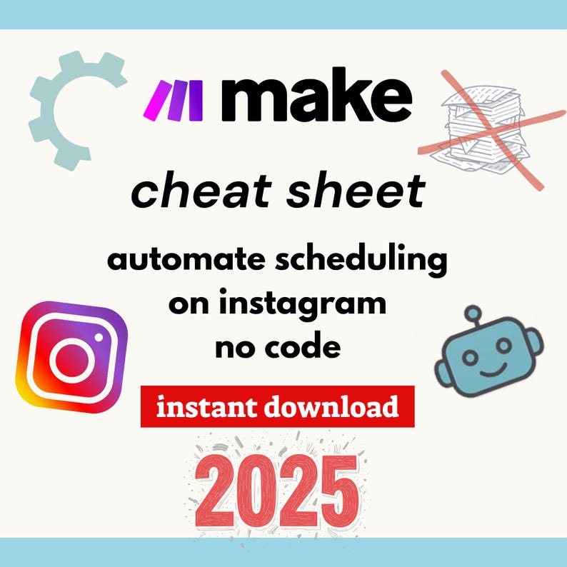 Automation Cheat Sheet 2025 | Instagram Automation | Digital Marketing ...