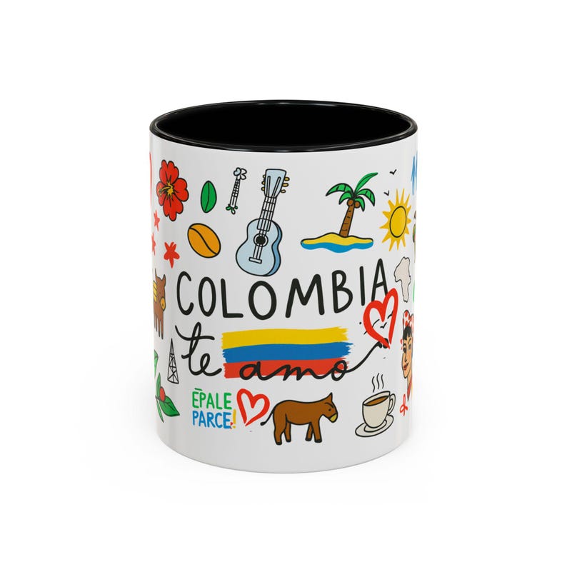 Colombia Te Amo Mug - Colombian Love Coffee Cup - Unique South American ...