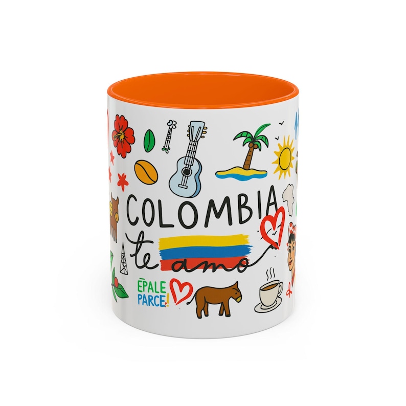 Colombia Te Amo Mug - Colombian Love Coffee Cup - Unique South American ...