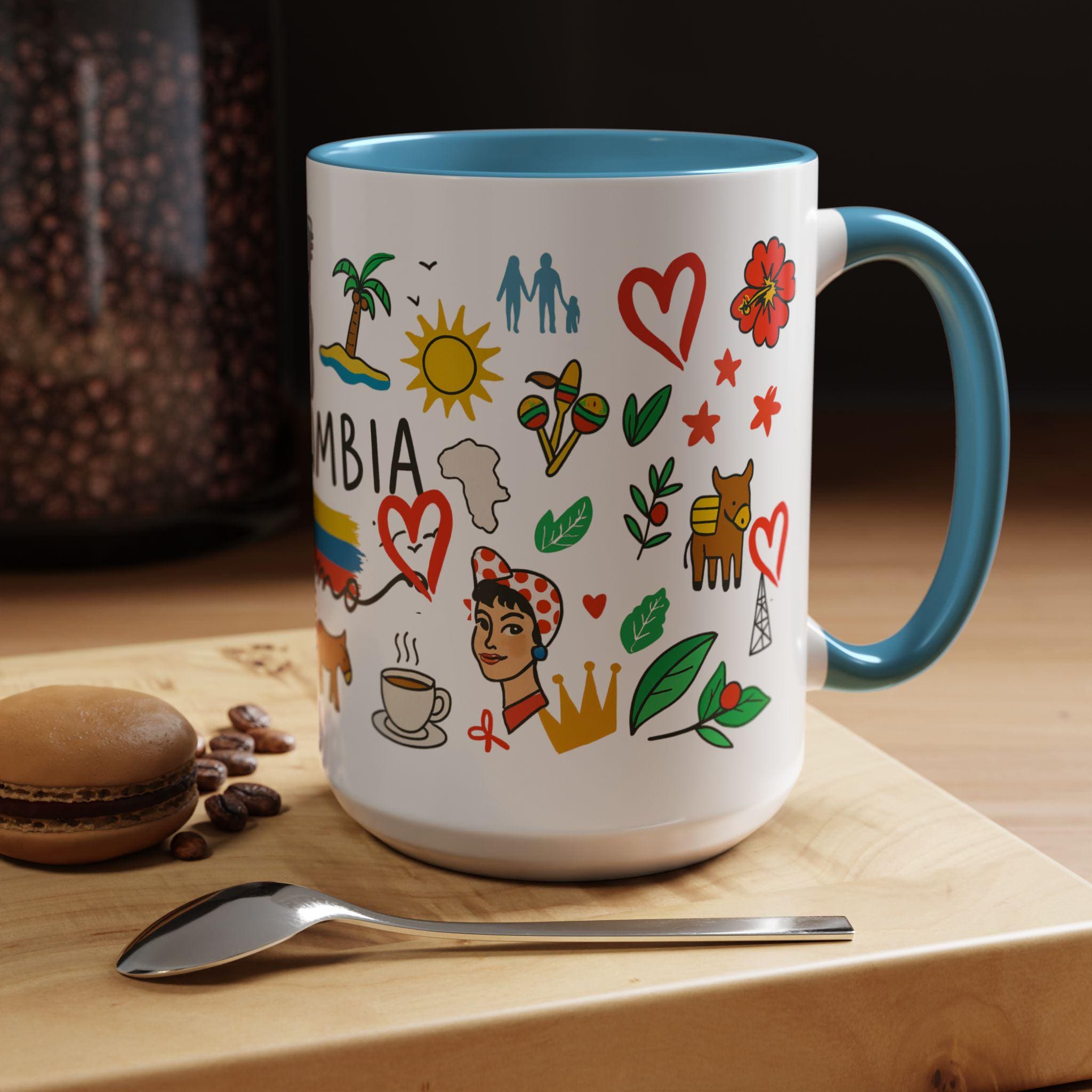 Colombia Te Amo Mug - Colombian Love Coffee Cup - Unique South American ...