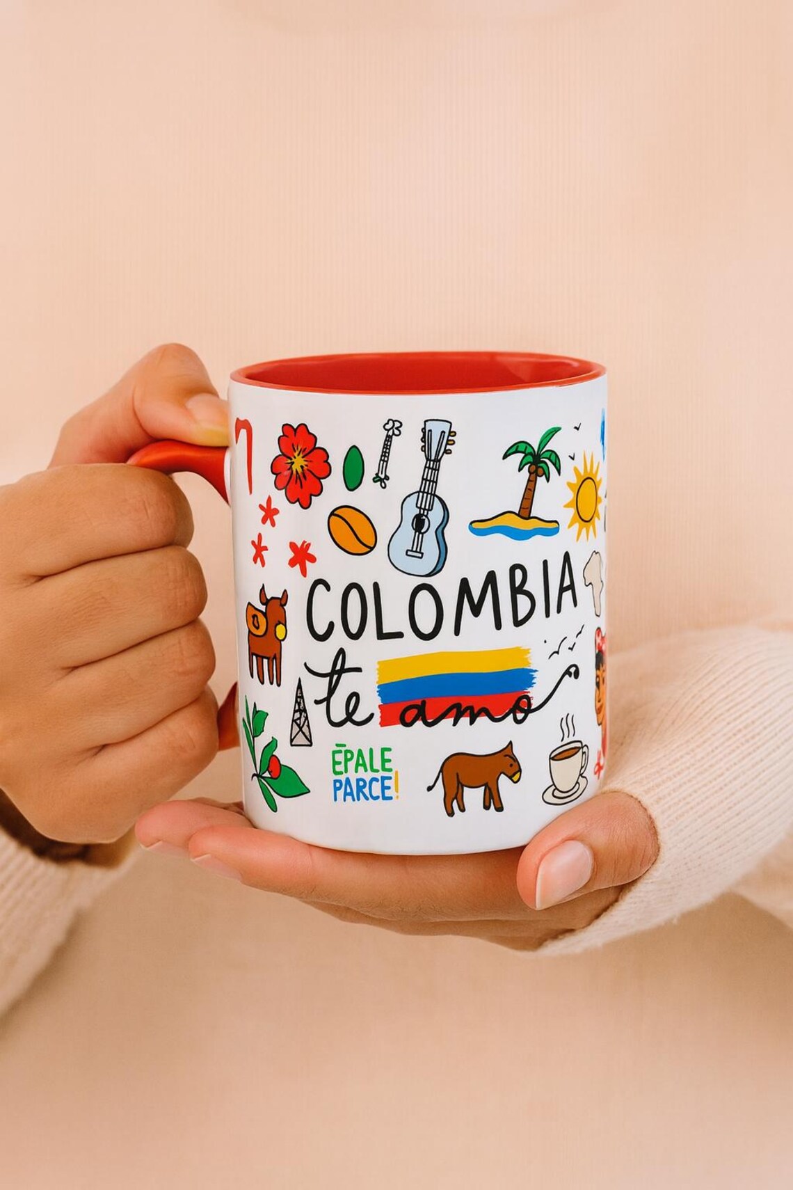 Colombia Te Amo Mug - Colombian Love Coffee Cup - Unique South American ...
