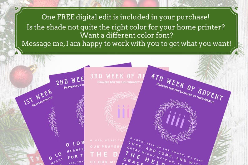 Catholic Advent Wreath Prayers | Catholic Prayer Card | Printable ...