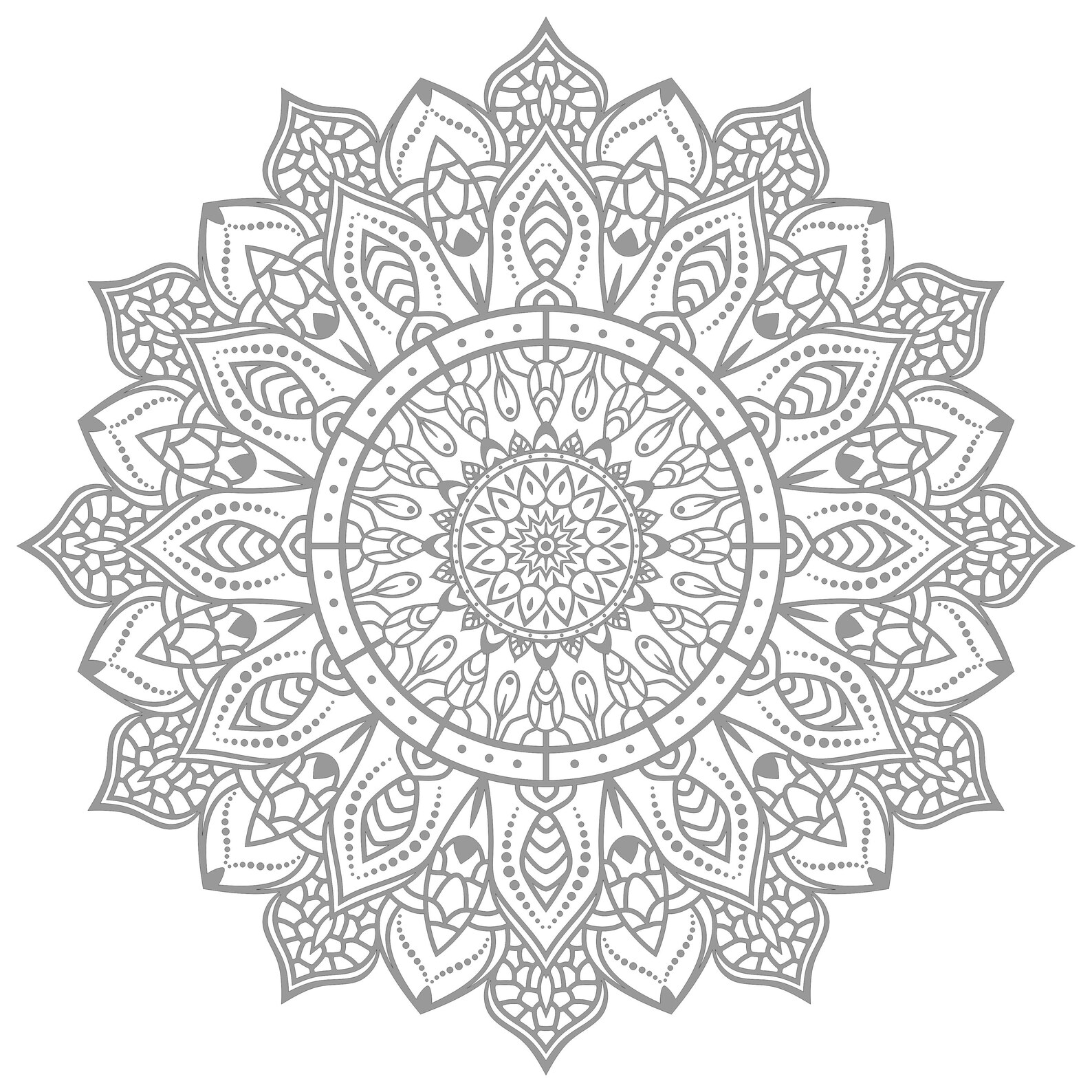 Boho Mandala Wall Art – Intricate Vector Design (digital Download) - Etsy