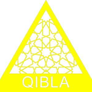 Qibla Direction Ceiling Stencil – Islamic Geometric Triangle Design ...