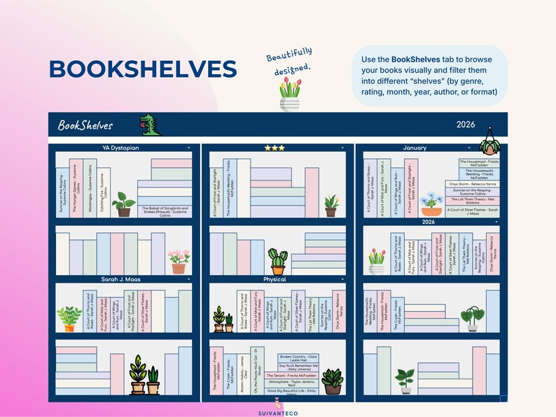 The Ultimate Book Tracker, Google Sheets, Personal Digital Library ...