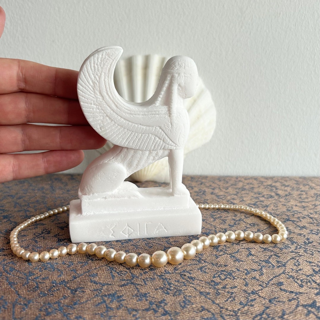 Mini Sphinx Lamassu Figurine Associated With Protection & Strength ...
