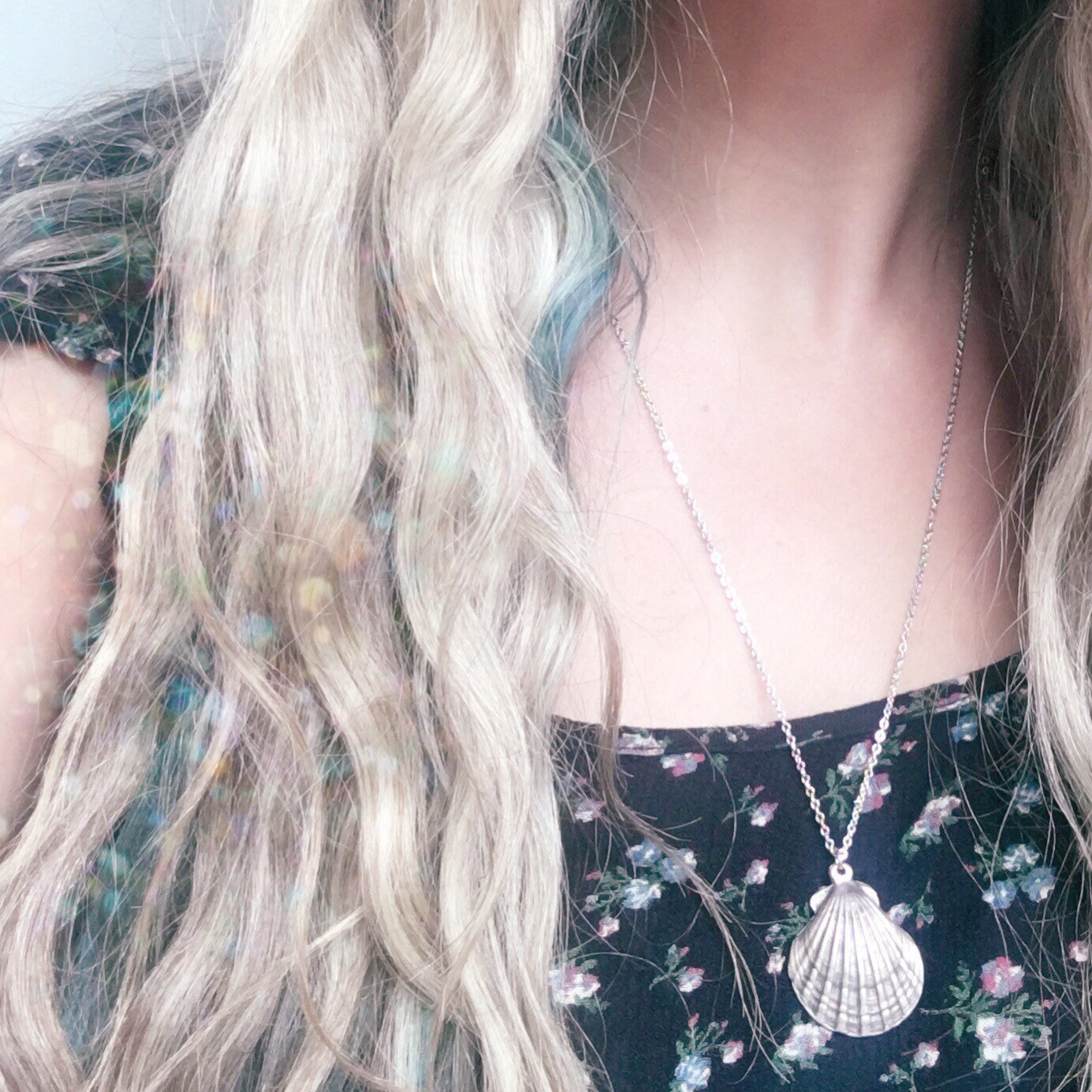 Ariel Shell Necklace Gold or Silver Seashell Charm Pendant | Etsy