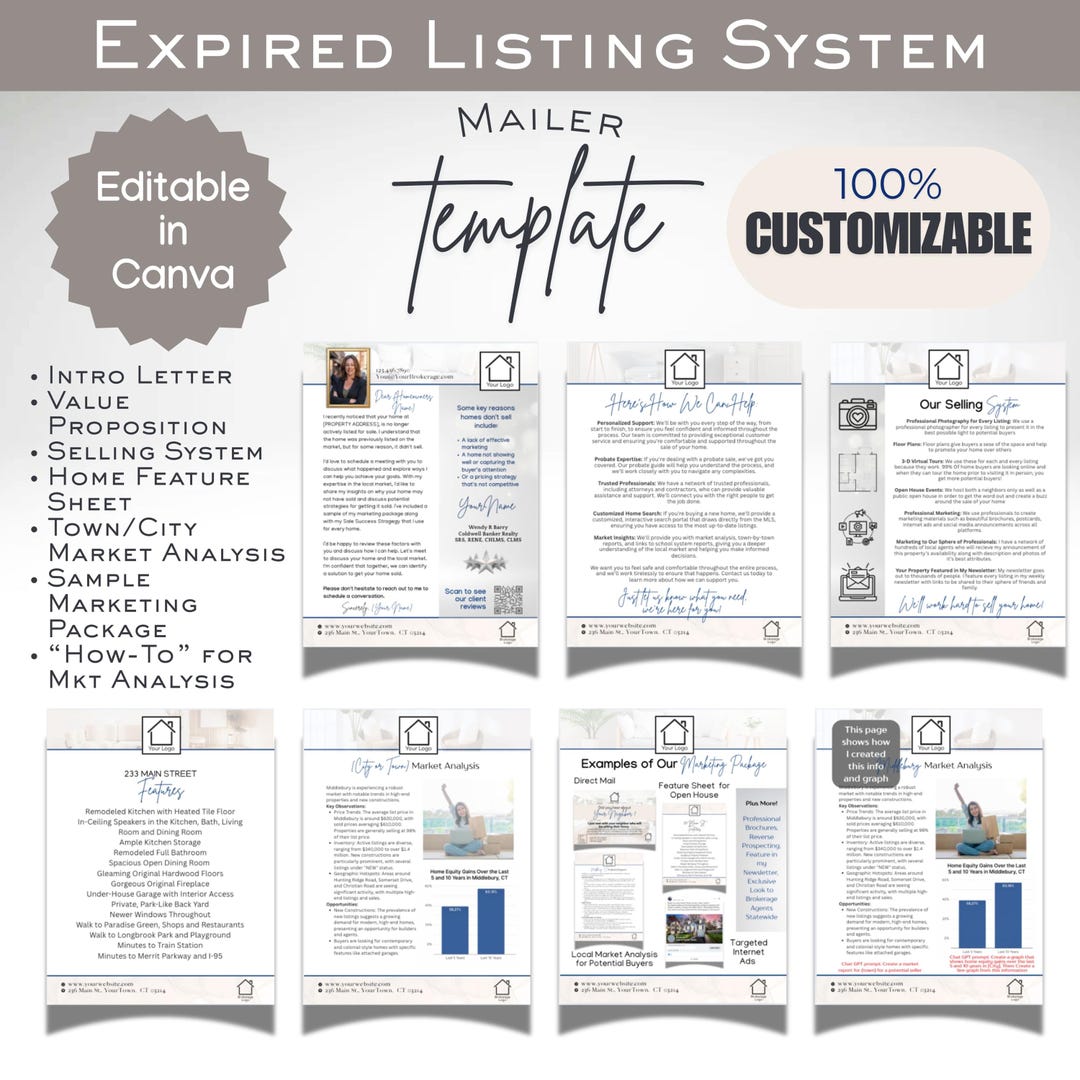 Expired Listing System for New Agents | Canva Templates | Letter | Get ...
