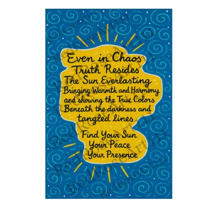 Affirmation Art Print: Inner Peace & Divine Presence (digital Download ...