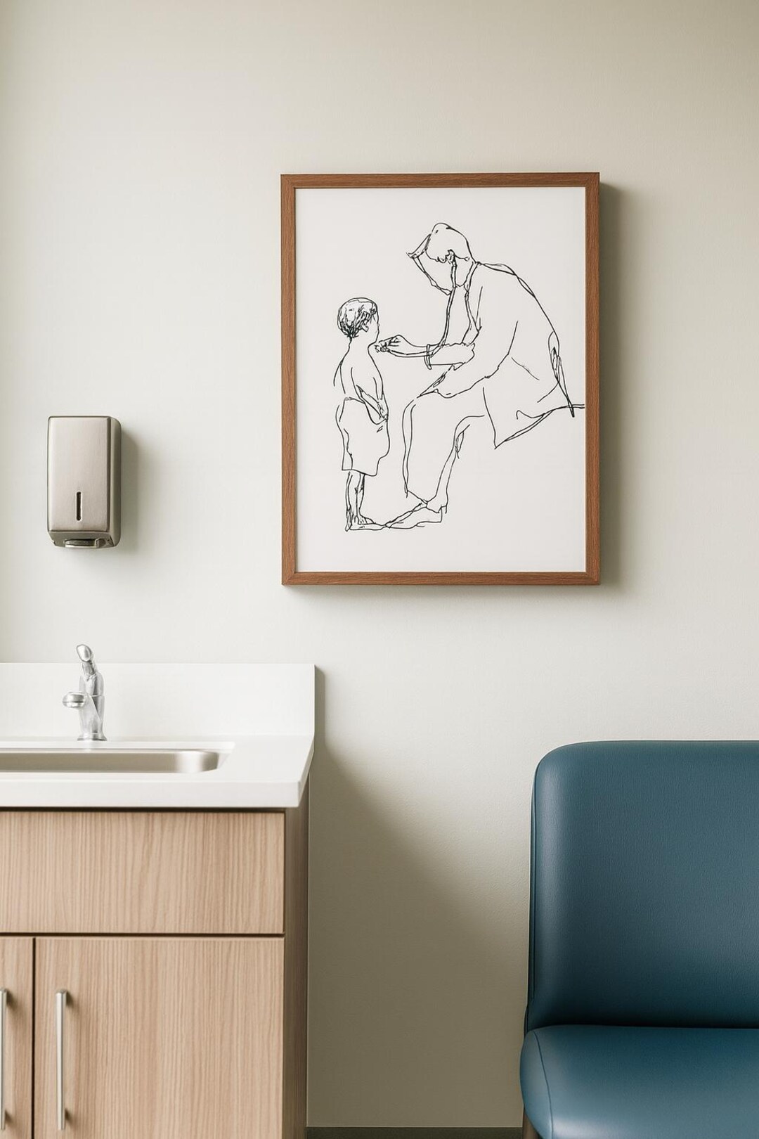 Doctor One Line Art Print | Minimalist Medical Office Decor ...
