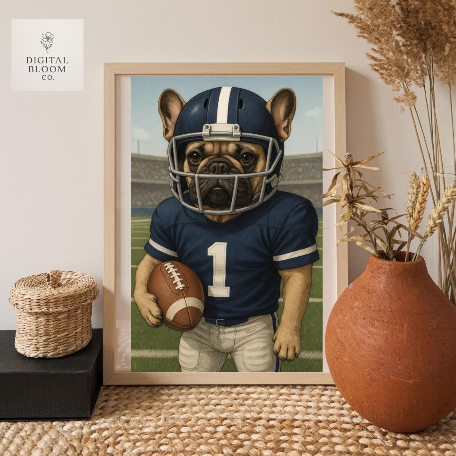 Custom Pet Portrait in Any Sports Jersey | Personalized Dog or Cat ...