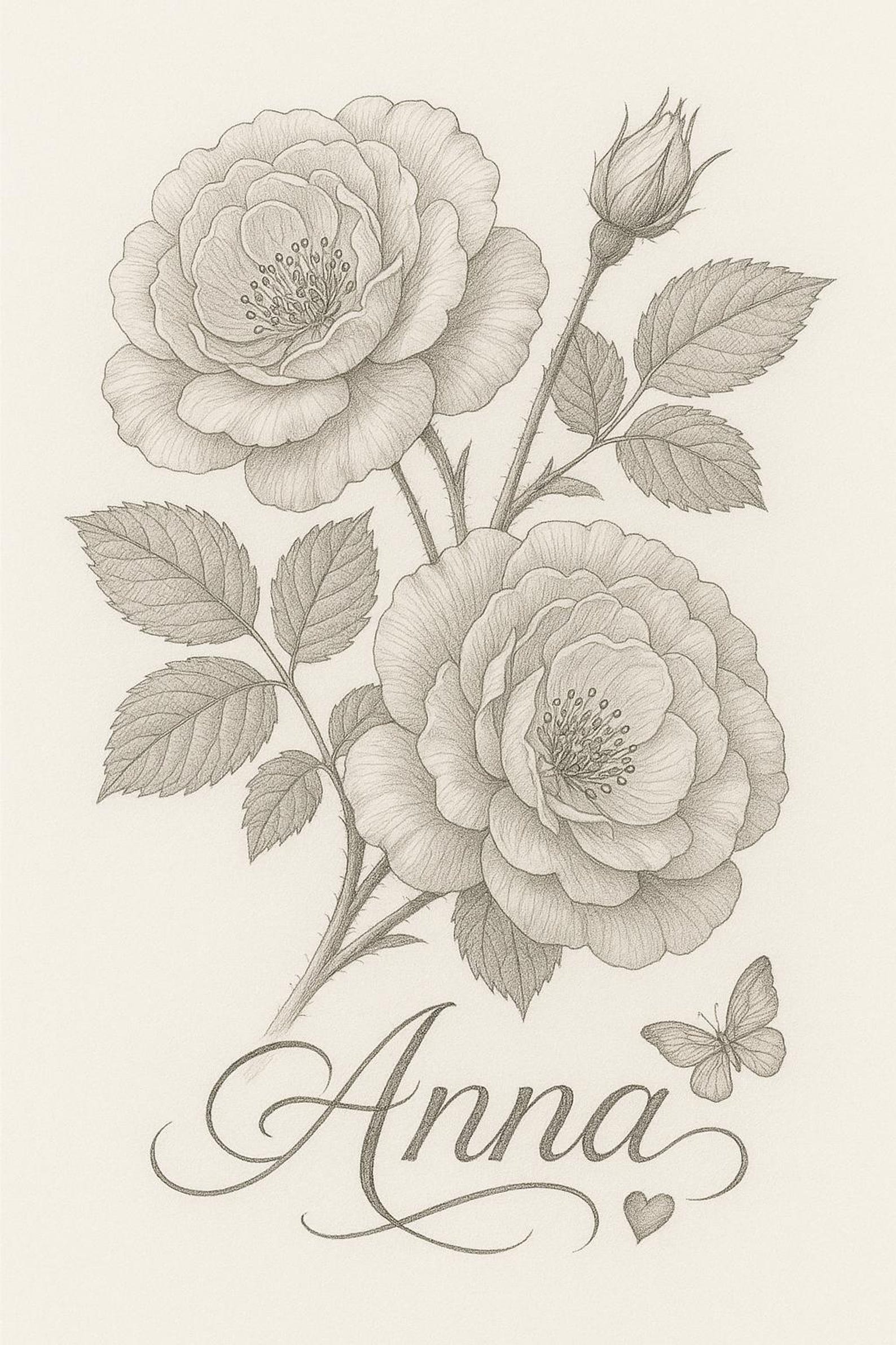 Custom Birth Flower Tattoo Design, Birth Month Family Tattoo, Grandma ...