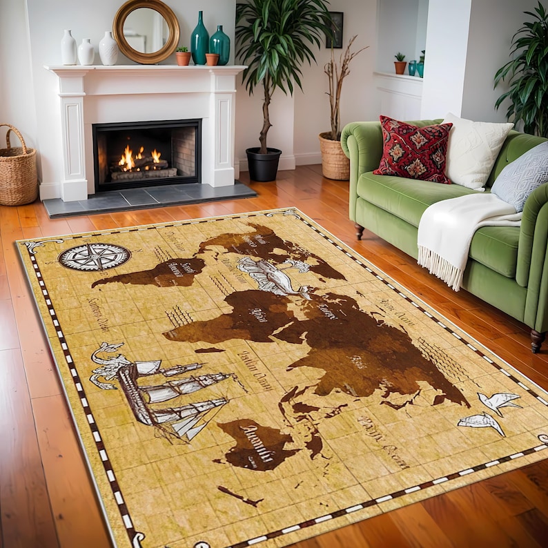 World Map Rug,maps Rug,cool World Map Carpet ,popular Map Carpet for ...